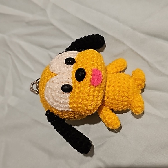 Accessories | Disney Pluto Handmade Amigurumi Keychain | Poshmark